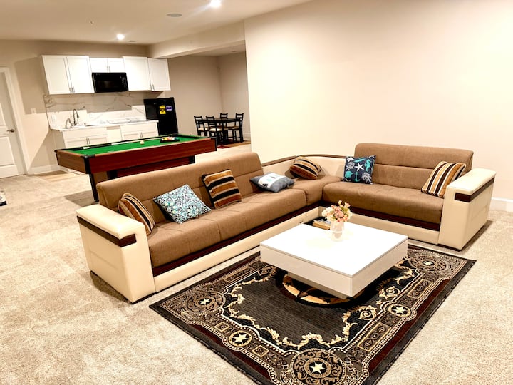 Finished 1-bedroom Basement Ft A Large Living Room - Largo, MD