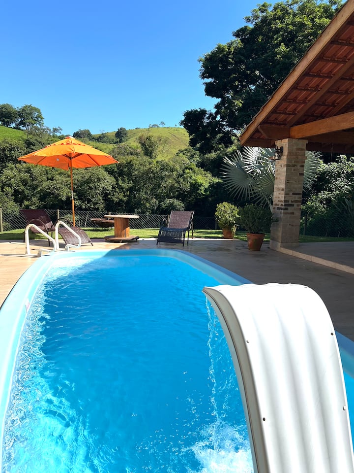 Casa Na Fazenda, Com Piscina Climatizada - Socorro