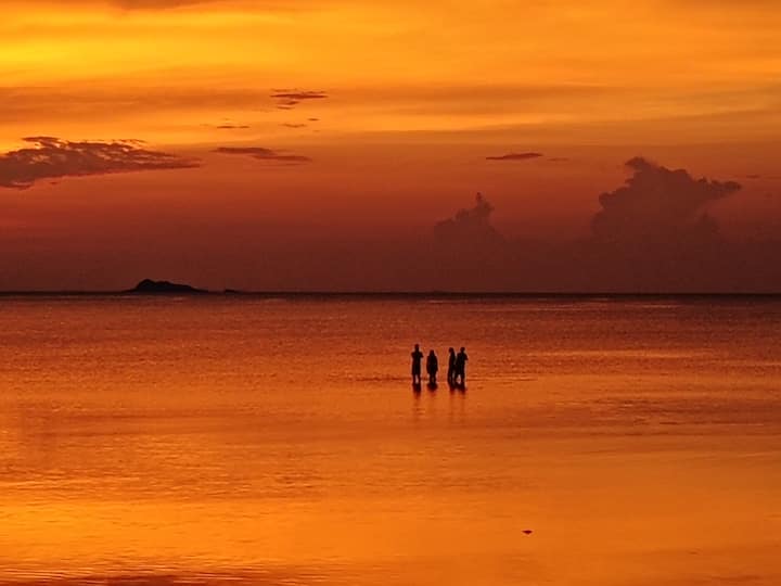 Beautiful Sunset Location Facing The Ocean. - Ko Pha Ngan