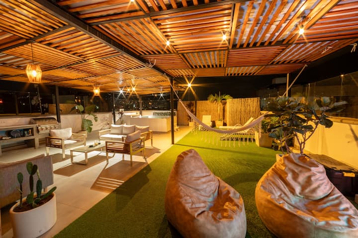 Ph Laureles: Terraza Privada-jacuzzi-aire Acondic. - Medellín