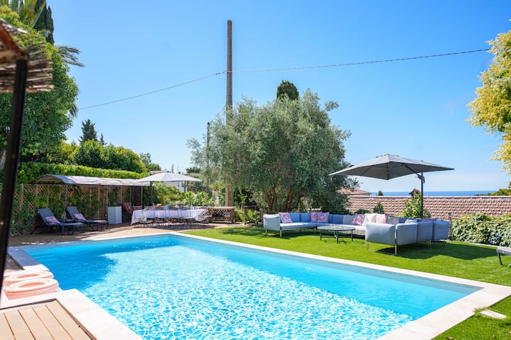 Villa Avec Piscine Très Belle Vue Mer Cannes - Mandelieu-la-Napoule