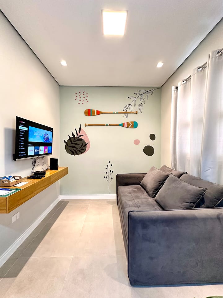 Pé Na Areia Com Wi-fi + Enxoval + Vaga - Santos