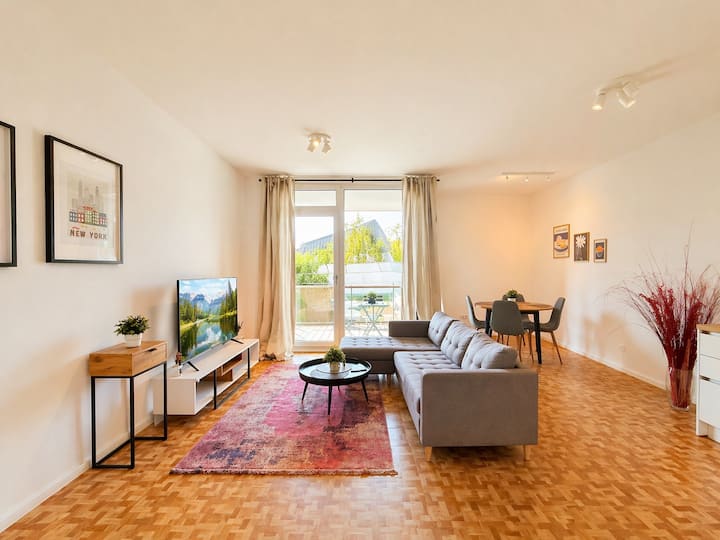 New 2room Entire Apt|2 Balconies|garage|riverfront - Hamburg