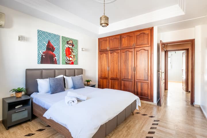 Traditionnel 2chambres Salon/agdal/parking/balcon - Rabat