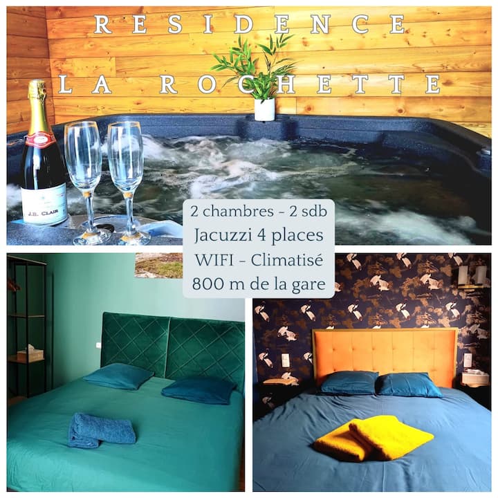 Bel Appartement 2 Chambres Deluxe Jacuzzi Clim - Roanne