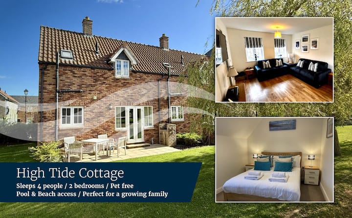 High Tide Cottage - Pool And Beach Access - Filey