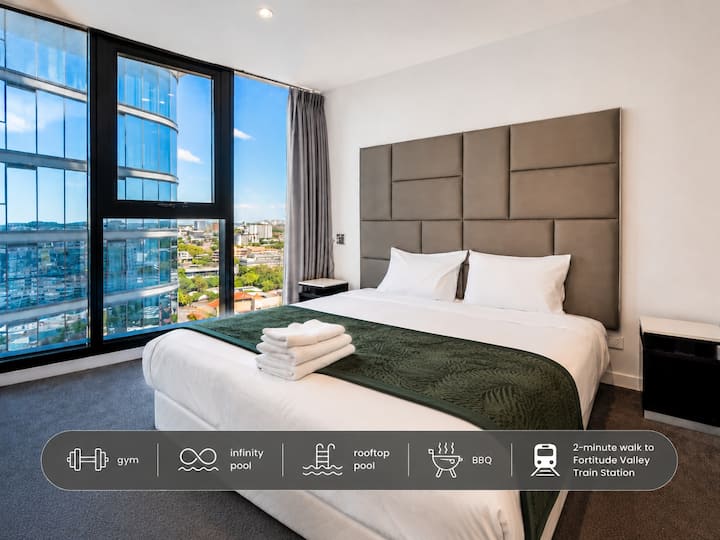 Sunny 1br Apartment With Rooftop Pool And Bbq - Newstead
