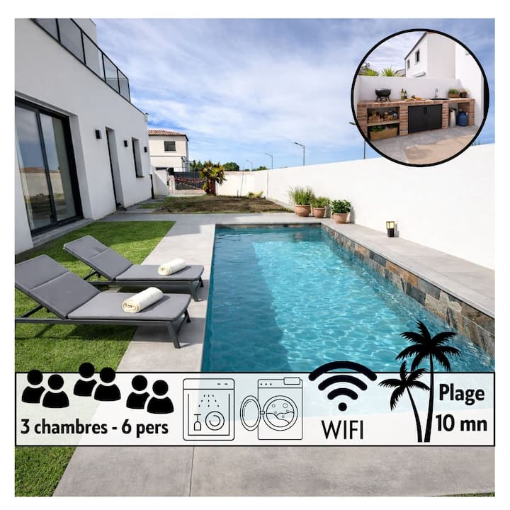 Villa Zinga - Piscine, Jardin & Calme Absolu - Béziers