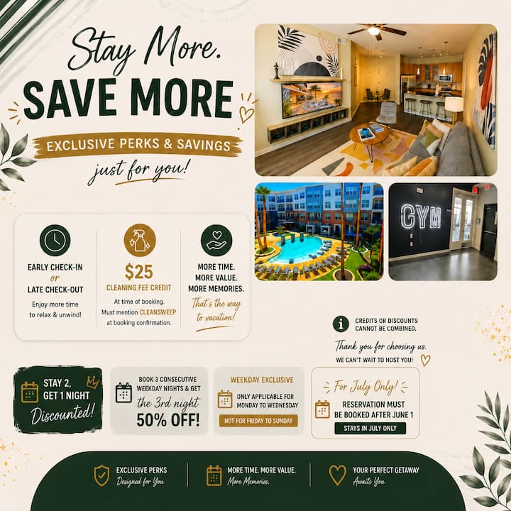 Fifa Fever Flats | 2br Galleria Apartment Nr Mall - Houston, TX