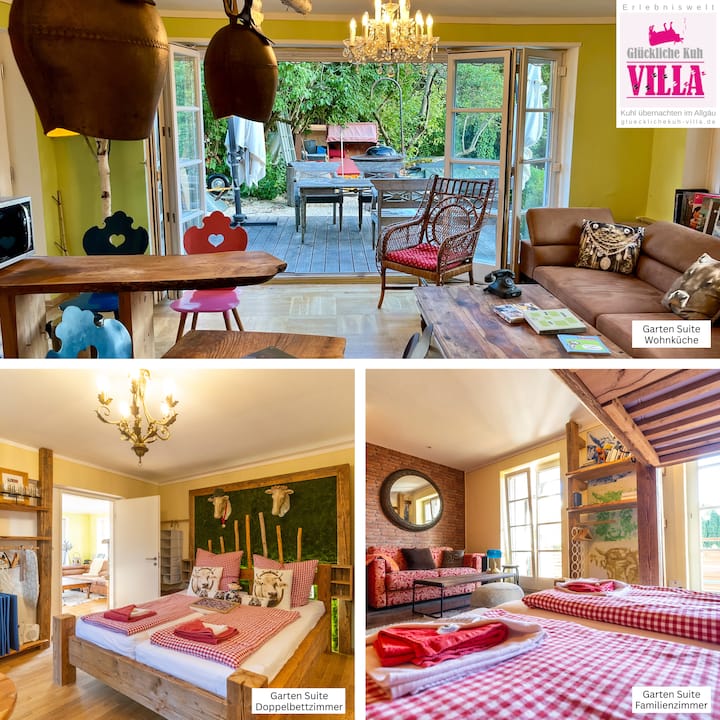 Glückliche Kuh Villa, Garten Suite – Natur & Ruhe - Sulzberg