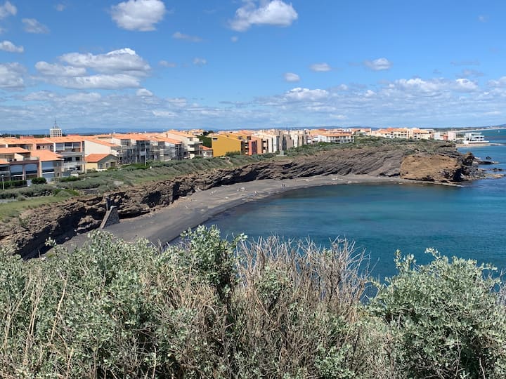 43m2, Tout Confort, Front De Mer/parking/wifi/clim - Hérault