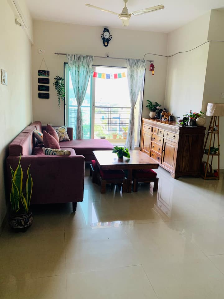 Airy Cosy Home-chill Vibes! - Pune