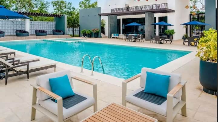 Familiar, Elegante, Privada, 5 Min Del Mar-xcaret - Playa del Carmen