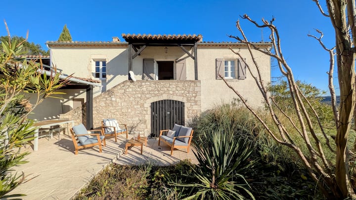 Gîte Le Cabernet Met Fantastisch Uitzicht - Montcuq