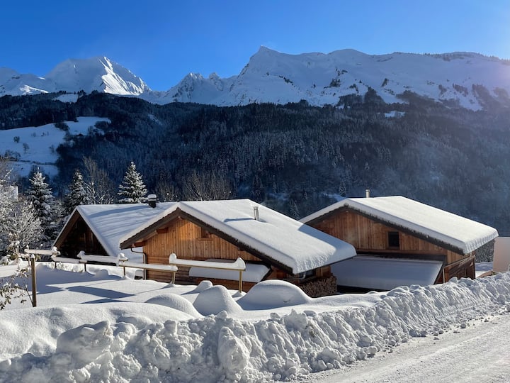 Petit Chalet Neuf Face Au Mont Charvin - Manigod