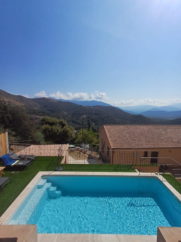 Superbe Vue
Hautdevilla 5pers
Piscine Privée - Asco