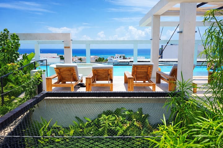 *️⃣Stunning Rooftop | Modern | Quinta Avenida* - Riviera Maya