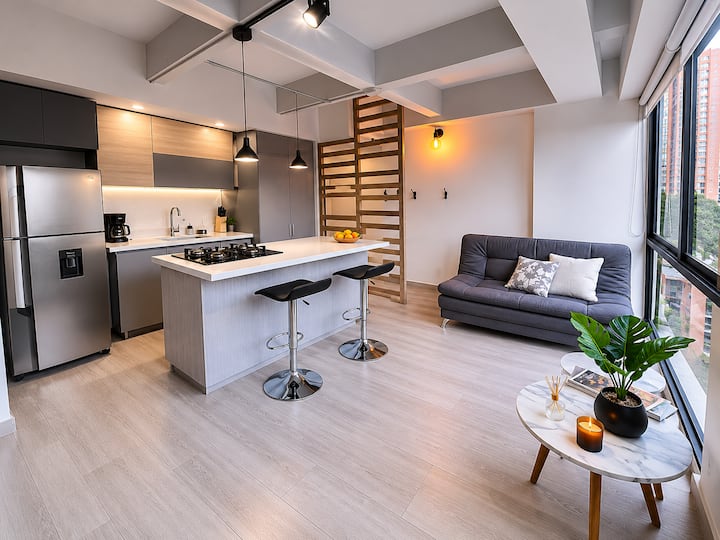 4 Loft Vista Alta | Poblado + Parking Gratis - Medellín, Colombia