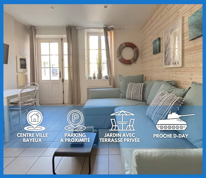 Bord De Mer : Rdc Terrasse Privée Centre Bayeux - Bayeux