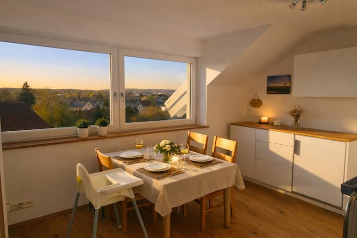 Panorama Flat With A Great View With Balcony - Marktoberdorf