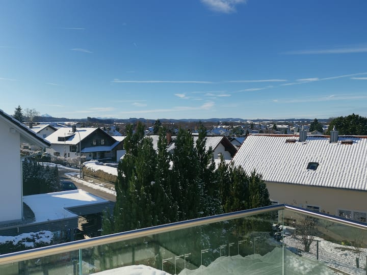 Panorama Flat With A Great View With Balcony - Marktoberdorf