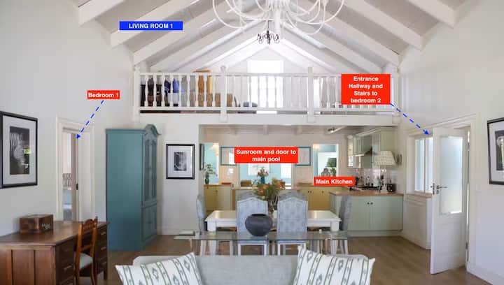 Large 2 Bedroom House With Private Pool & Garden - Franschhoek