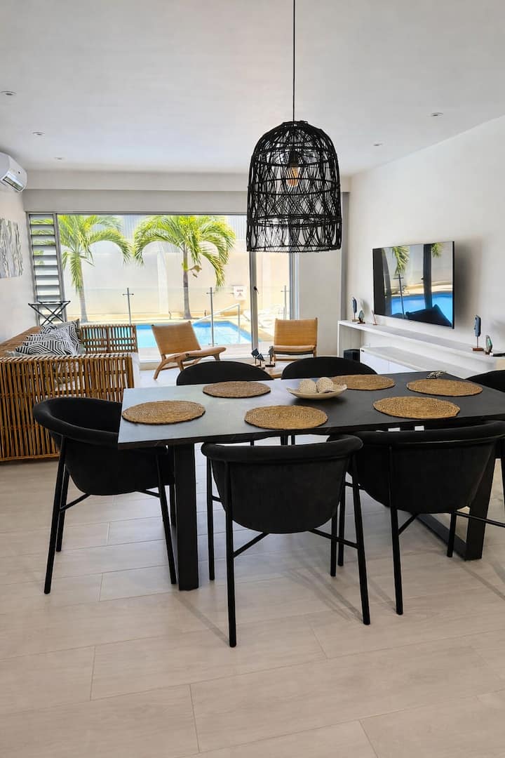 Santtorini Apartment Next To The Beach - San Andrés
