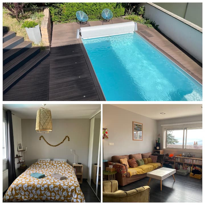 Maison Avec Vue, Piscine Et Jardin - Clermont-Ferrand