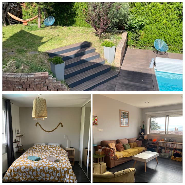 Maison Avec Vue, Piscine Et Jardin - Clermont-Ferrand