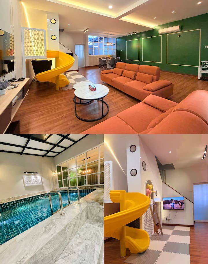 【Walk To Jonker】the Glass House W/pool /Ktv / Ps4 - Malacca