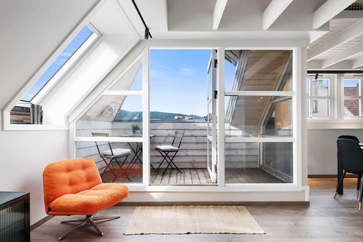 Fin Toppleilighet Rett Ved Berømte Bryggen! - Bergen