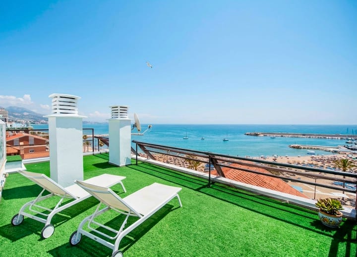 ÁTico Loft Frente Al Mar Con Parking Y Solarium - Fuengirola