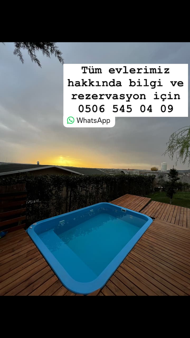 4)çatalca’da ıSıtmalı Mini Havuzlu üçGen Ev@uranüs - Çatalca