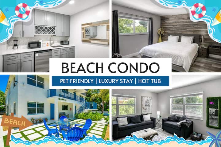 Relax By Beach | Hot Tub + Fire Pit + Pets - Riviera Beach, FL