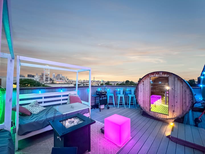 Disco Jungle | Rooftop Hot Tub + Skyline Views - Denver, CO
