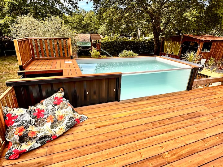 Location Au Lac Piscine Chauffée Spa Et Clim - Biscarrosse