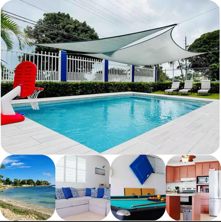 Frente A La Playa, Piscina/billar/paneles Solares - Puerto Rico