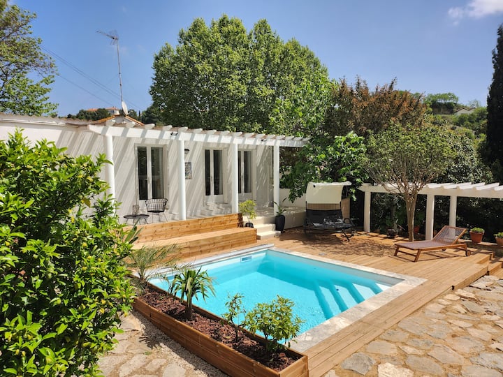 Maisonnette Jalna Avec Piscine Et Garage à Vélos - Béziers