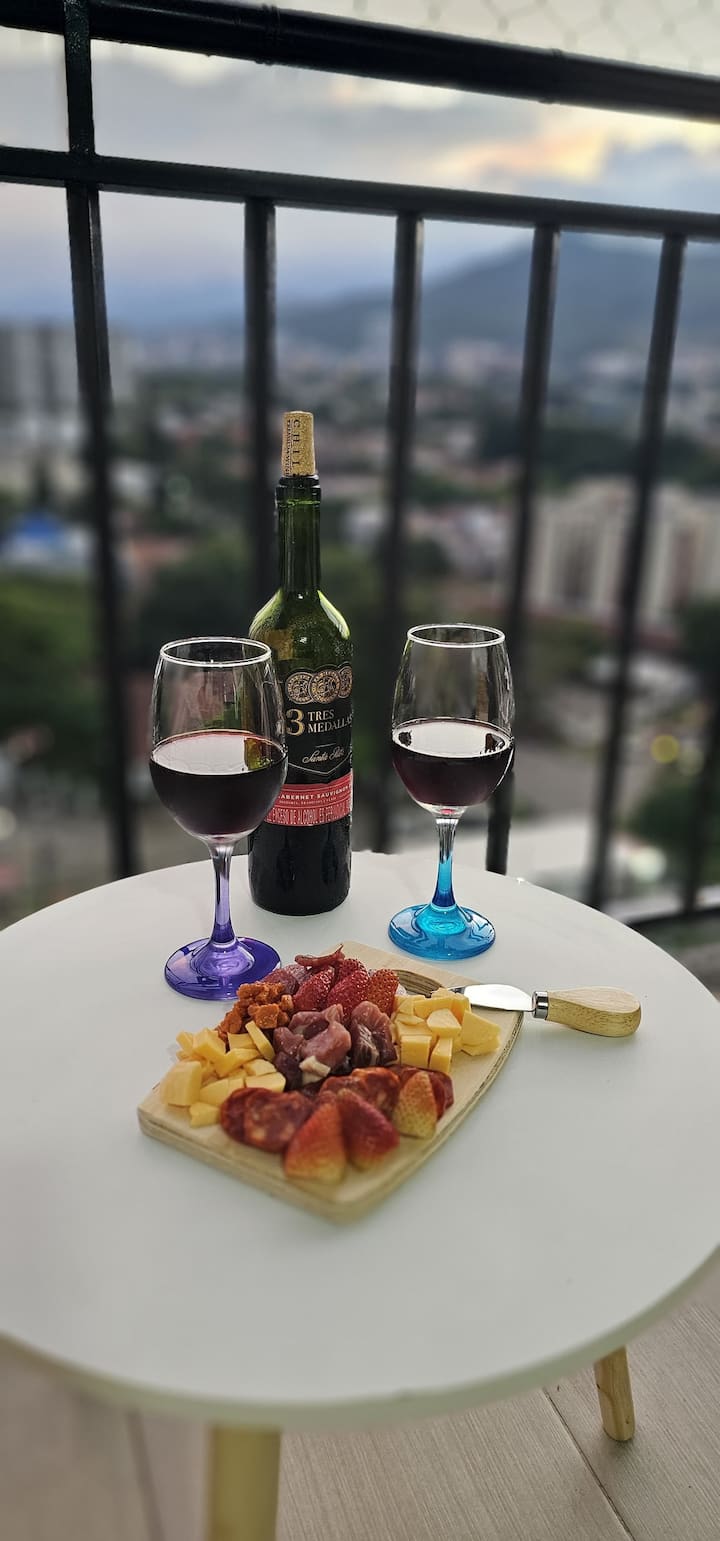 Escápate: Loft Con Vista Increíble+piscina+parking - Yumbo