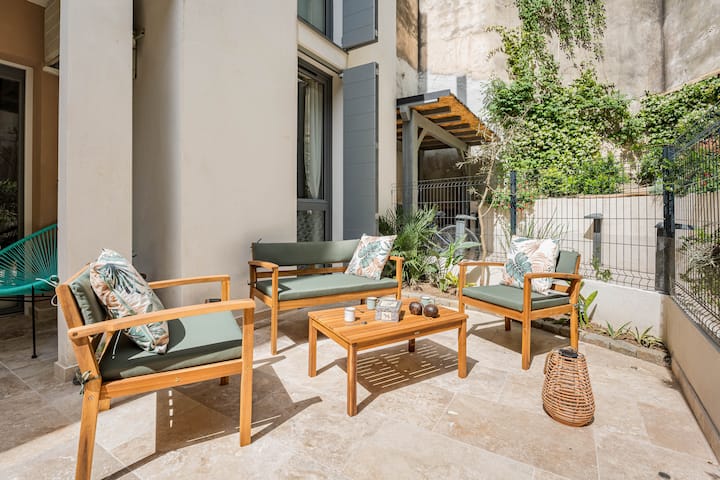 Areno. Moderne 30m Du Port, Clim Terrasse Jardinet - La Ciotat