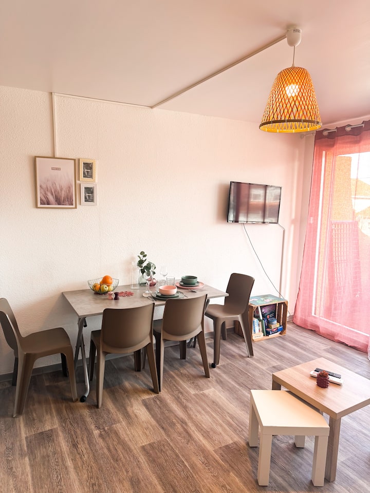 T2 Cosy & Chaleureux à 500m De La Mer Avec Piscine - Argelès-sur-Mer