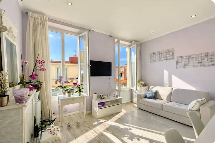 Sunny Elegant Apt • Walk To Beach • Monaco & Nice - Villefranche-sur-Mer