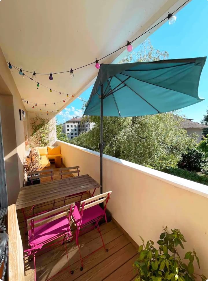 "La Tikazanou" Terrasse Au Soleil Lac 12min à Pied - Annecy