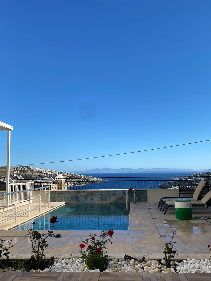 Privatepool- Oceanview - Biggarden- Barbecue - Gümbet
