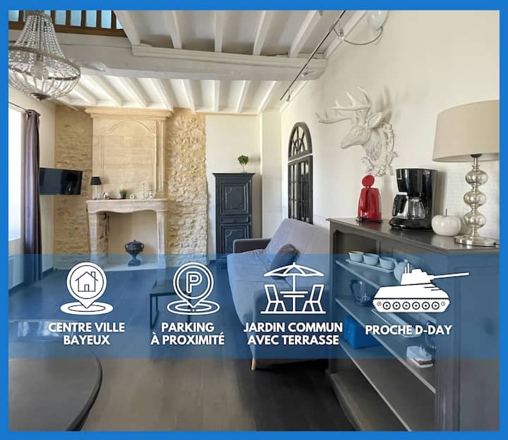 Pouchkine - Duplex Cosy Avec Jardin Centre Bayeux - Bayeux