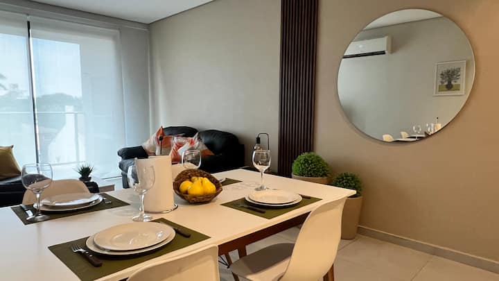 Departamento 2d Para 4 | Piscina+wifi |Villa Morra - Asunción