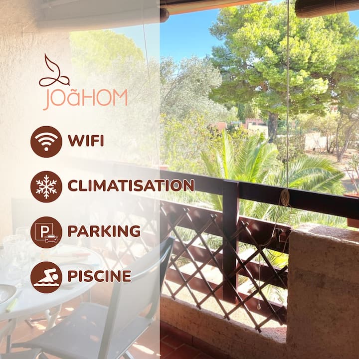 Confort • Piscine • Clim • Nature – Pour 6 Pers - Fitou