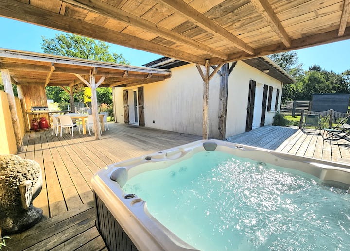 Maison Avec Spa En Bord De Forêt - Biscarrosse