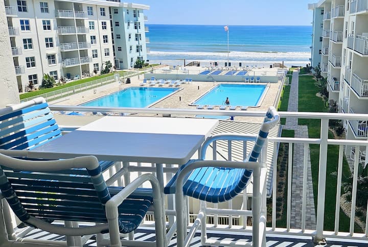 Direct Ocean Views ~ 4th Floor Quiet Retreat - New Smyrna Beach, FL
