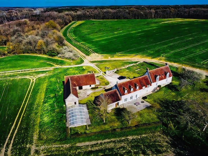 Gîte - Gué Léger : Piscine Chauffée & Spa - 15 P. - Indre-et-Loire